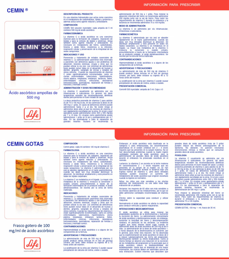 Cemin | PDF | Vitamina C | Vitamina