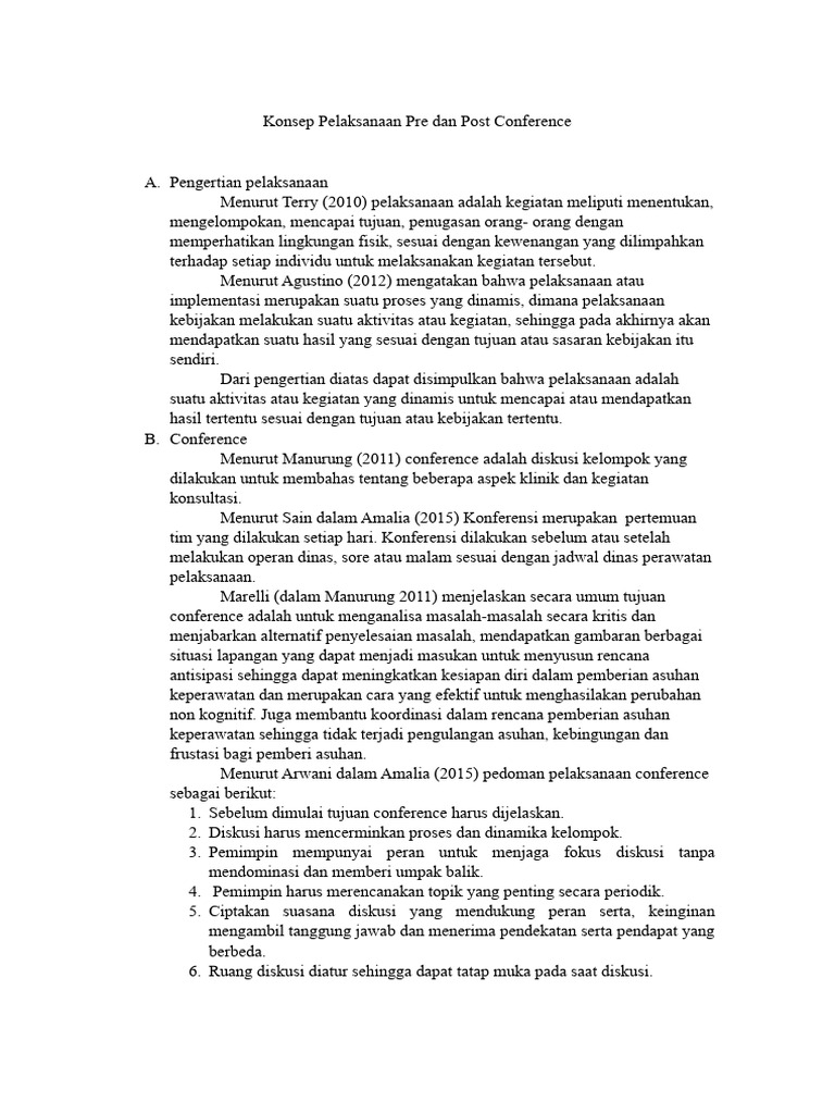 Pre - Post Konferens | PDF