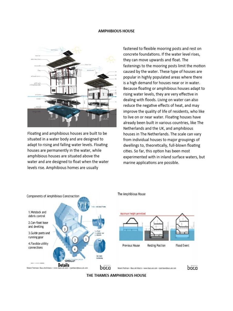 Amphibious House | Download Free PDF | Buoyancy | Water