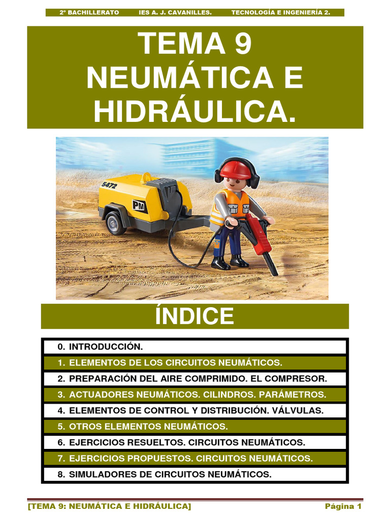 Tema 09. Neumática. 2 Baca | Descargar gratis PDF | Solenoide | Neumática