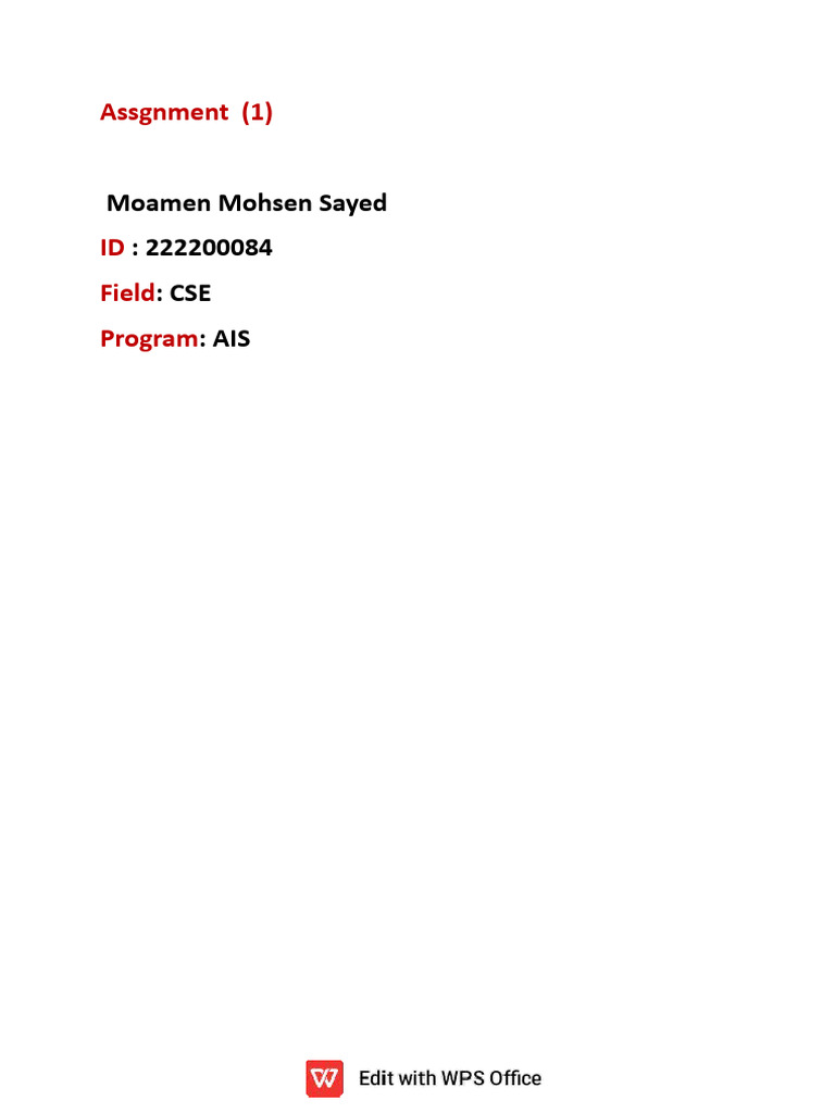 All Assgnments (1,2,3) Oop | PDF | Namespace | Computer Science