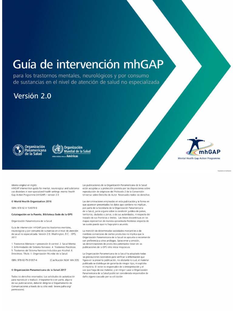 Guía de Intervención MhGAP | PDF