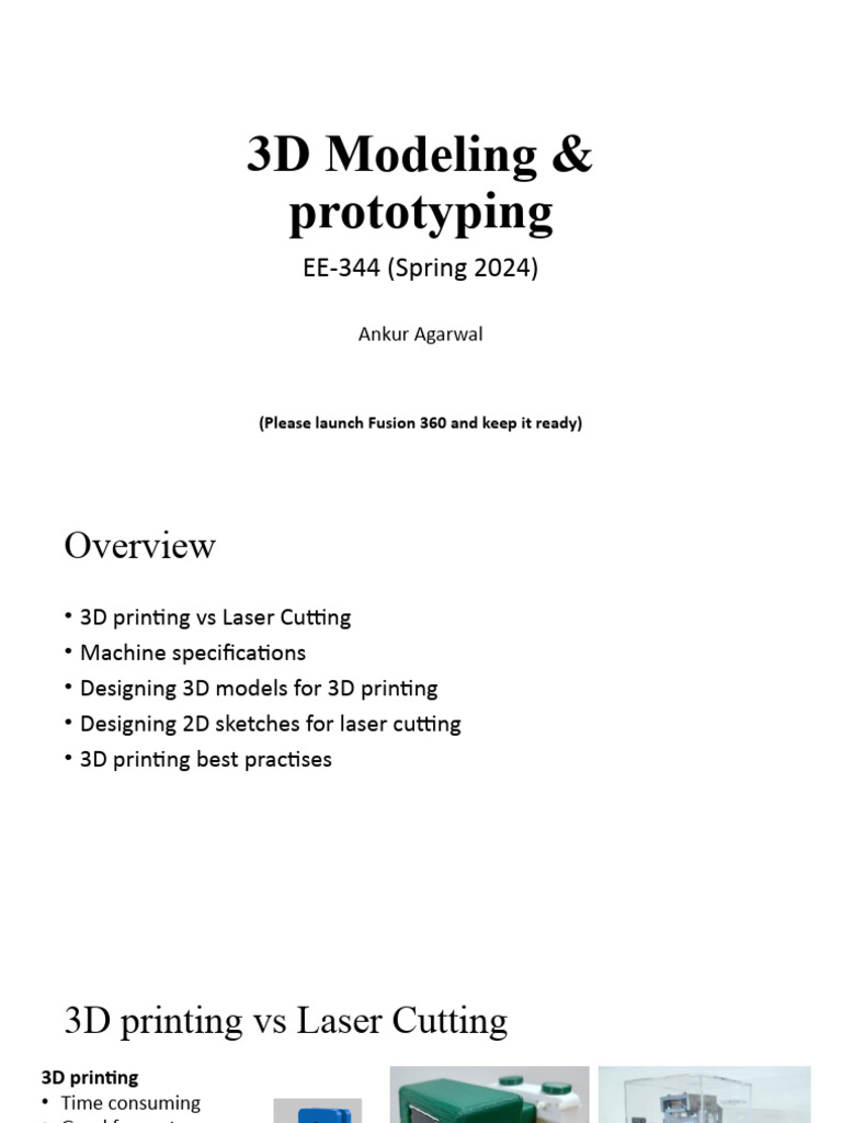 3D Modeling & Prototyping | PDF | Art | Technology & Engineering