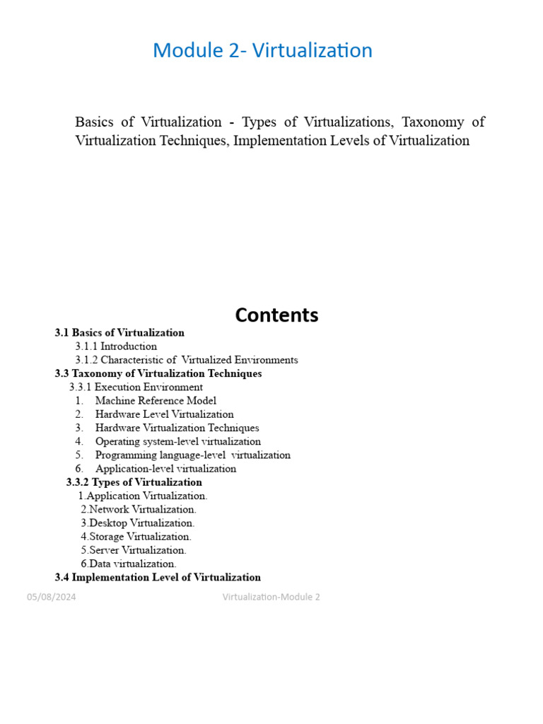 Module - 2 | PDF | Virtualization | Virtual Machine