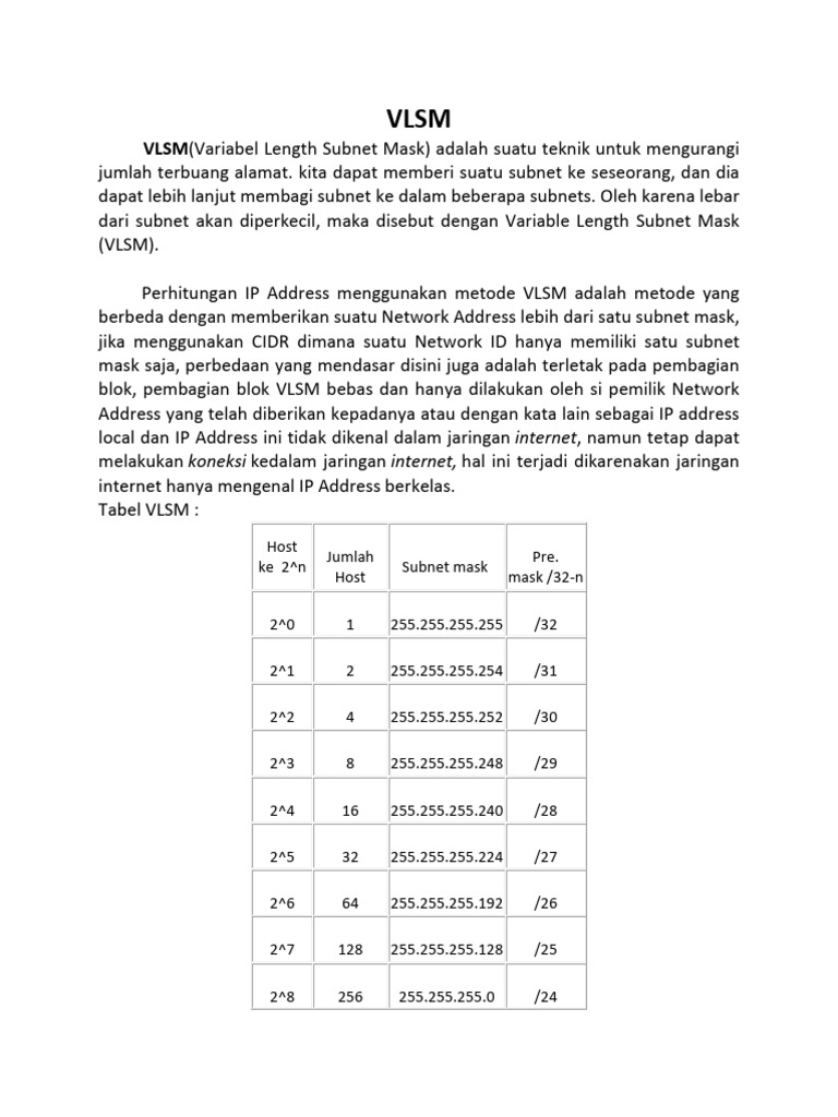 Vlsm Pdf