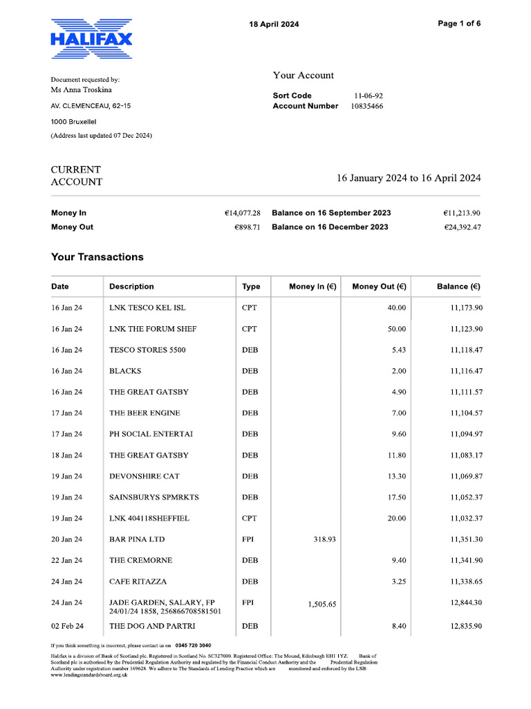 Halifax Bank | Download Free PDF | Payments | Banks