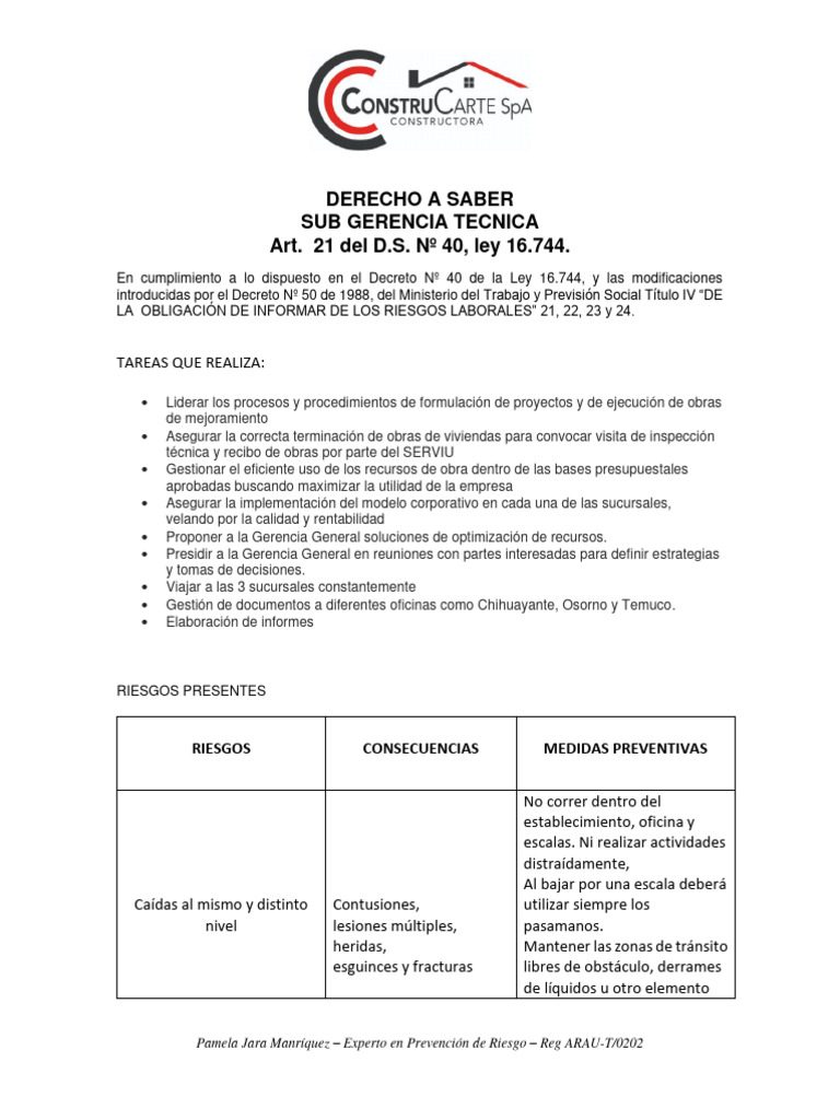 DAS SUBGERENCIA TECNICA | PDF