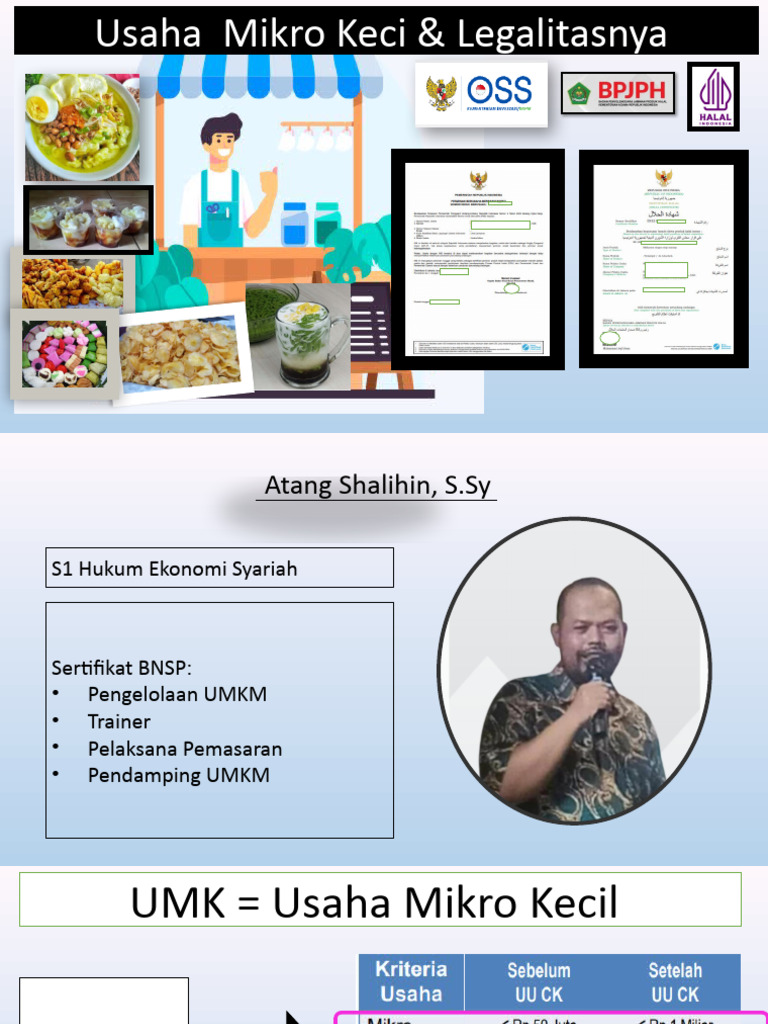 Umk Dan Legalitasnya - New | PDF