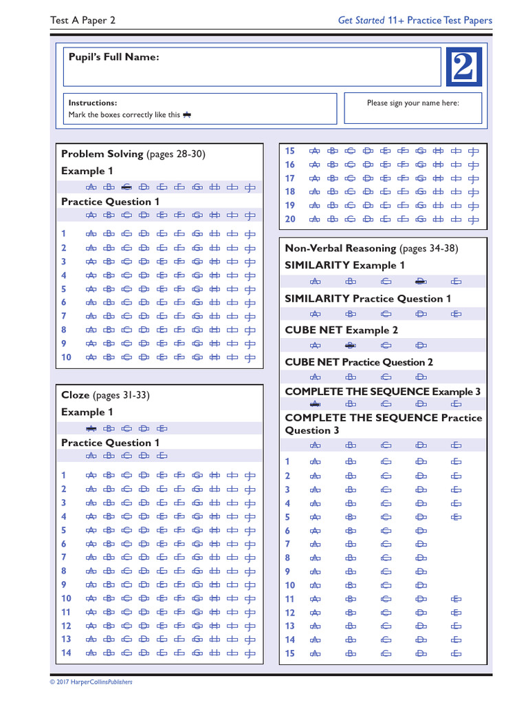 Complete Get Started Test A Paper 2 | PDF