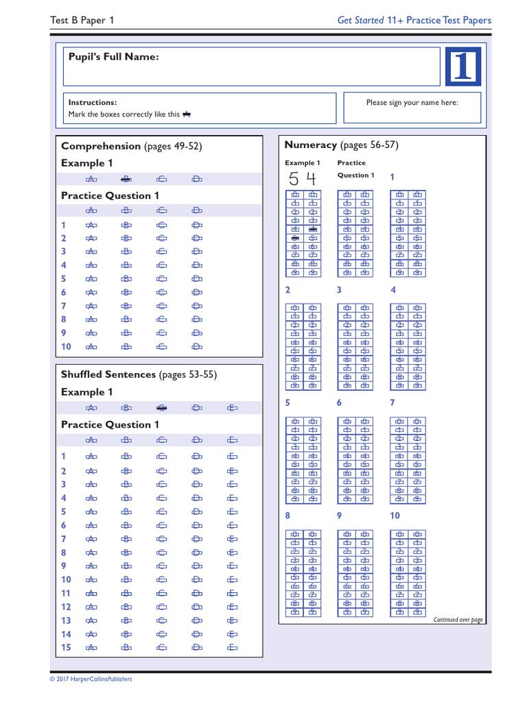 Complete Get Started Test B Paper 1 | PDF | Cognition | Learning