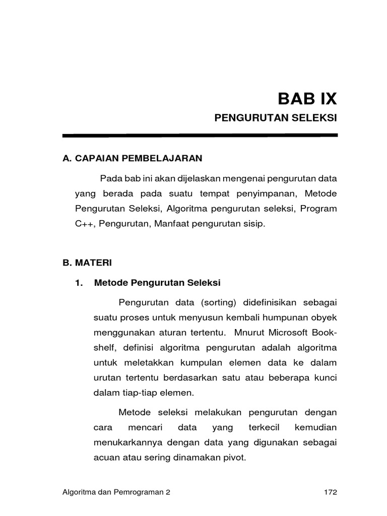 22TIF0113 - UNESCO - ALGORITMA DAN PEMROGRAMAN 2 - Part9 | PDF | Metode & Bahan Ajar | Komputer