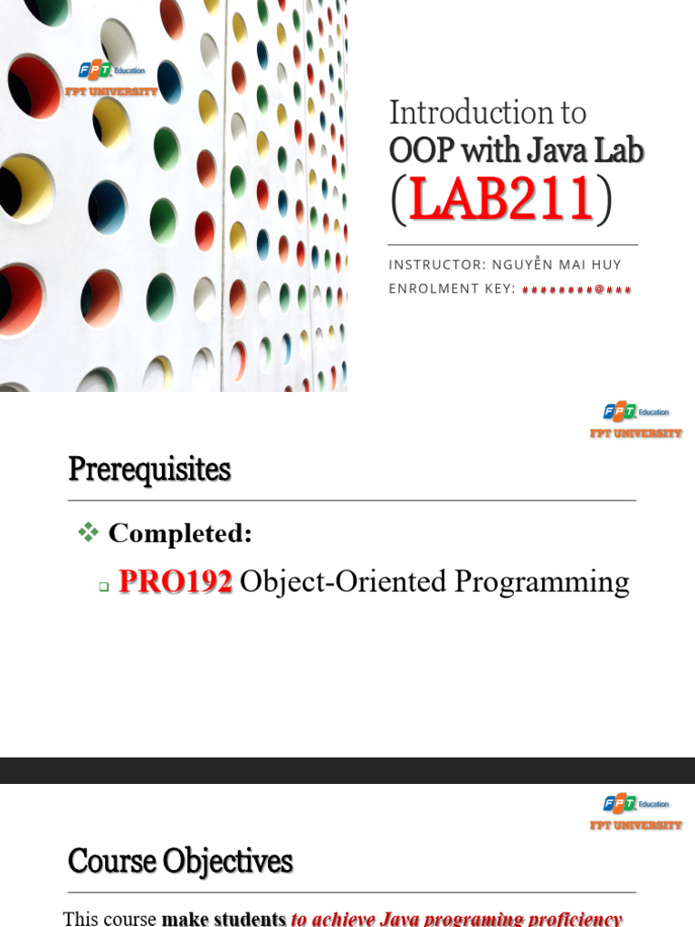 01 Lab211 Introduction Summer24 Pdf Java Programming Language Object Oriented Programming