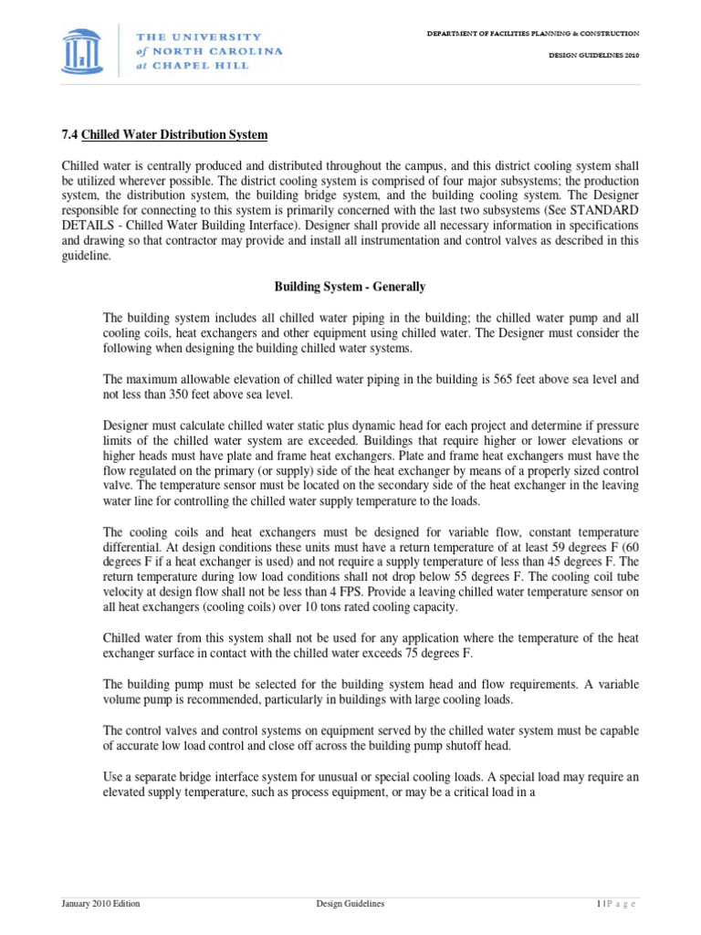Chilled Water Distribution | PDF | Technology & Engineering