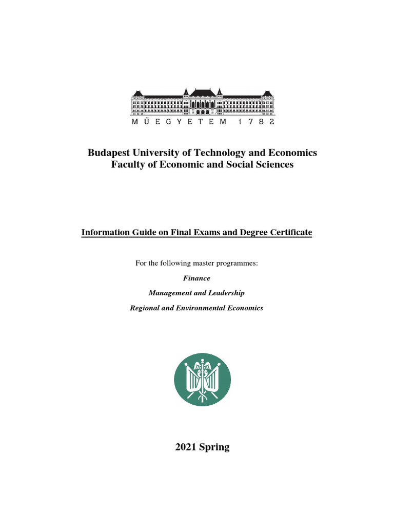 Information Guide On Final Exams and Degree Certificate | PDF | Thesis | Academic Degree