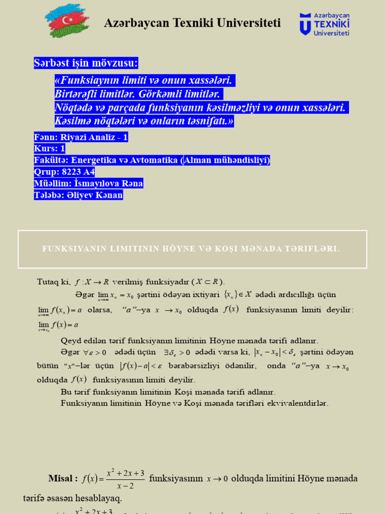 3 Riyazi-Analiz | PDF