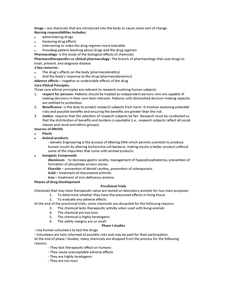 Pharma Notes | PDF | Phases Of Clinical Research | Clinical Trial