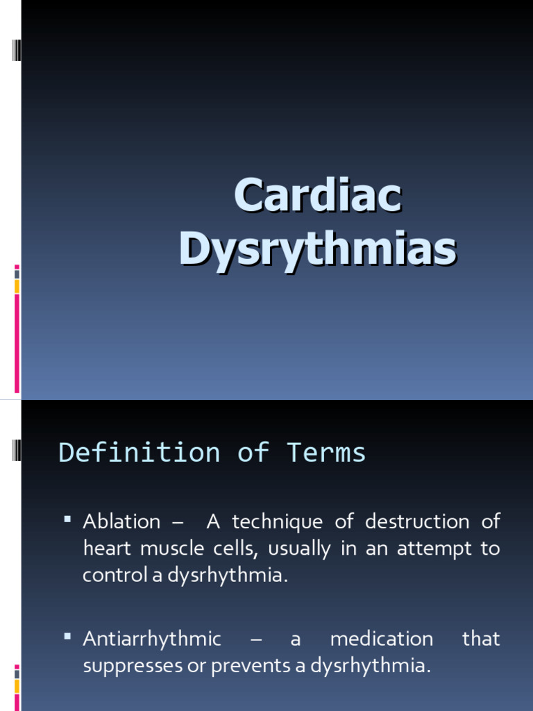 Dysrhythmia | PDF | Electrocardiography | Heart
