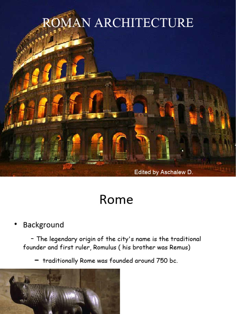 Overview of Roman Architecture | PDF | Ancient Rome | Roman Empire
