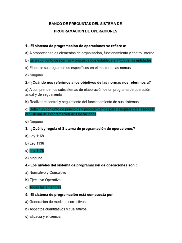 Banco de Preguntas Del Sistema de | PDF | Presupuesto | Economias
