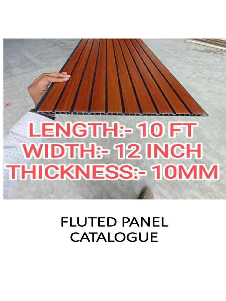 Fluted Panel Pricing and Sizes | PDF | Home & Garden