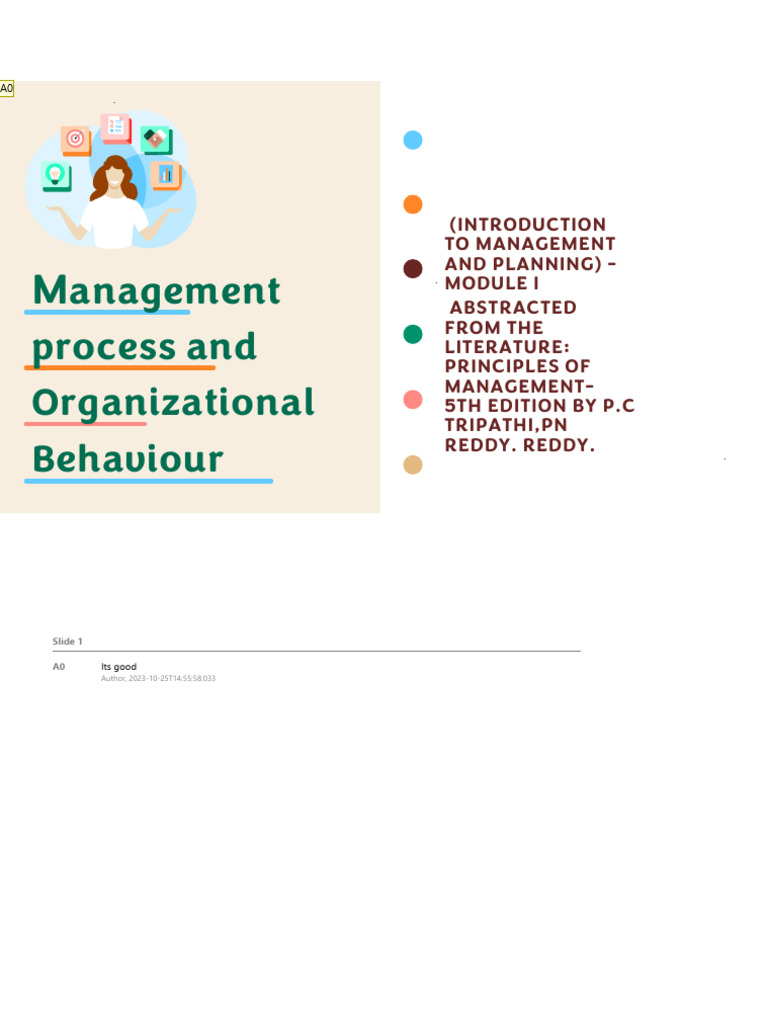 Management Process and Behaviour | PDF | Science | Business