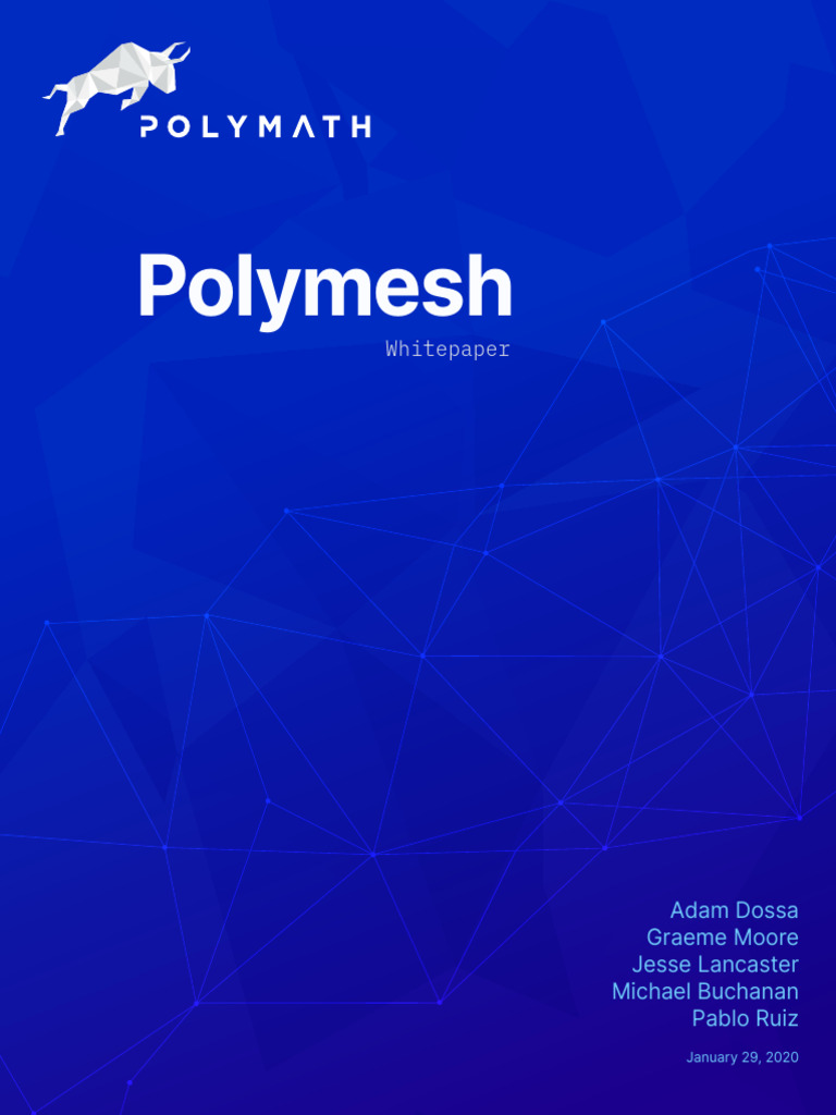 5e31e7c06ce7777b635657bd - Polymesh Whitepaper | PDF | Cryptocurrency