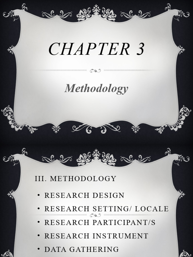 Chapter 3 | PDF | Methodology | Questionnaire