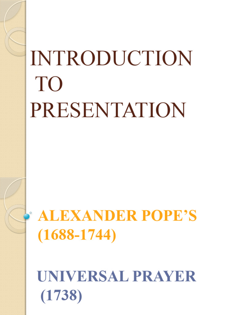 Universal Prayer by Alexander Pope | PDF | Alexander Pope | Hell