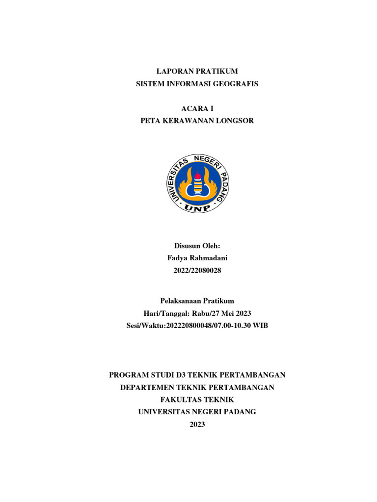 22080028-Fadya Rahmdani-Kerawanan Longsor | PDF