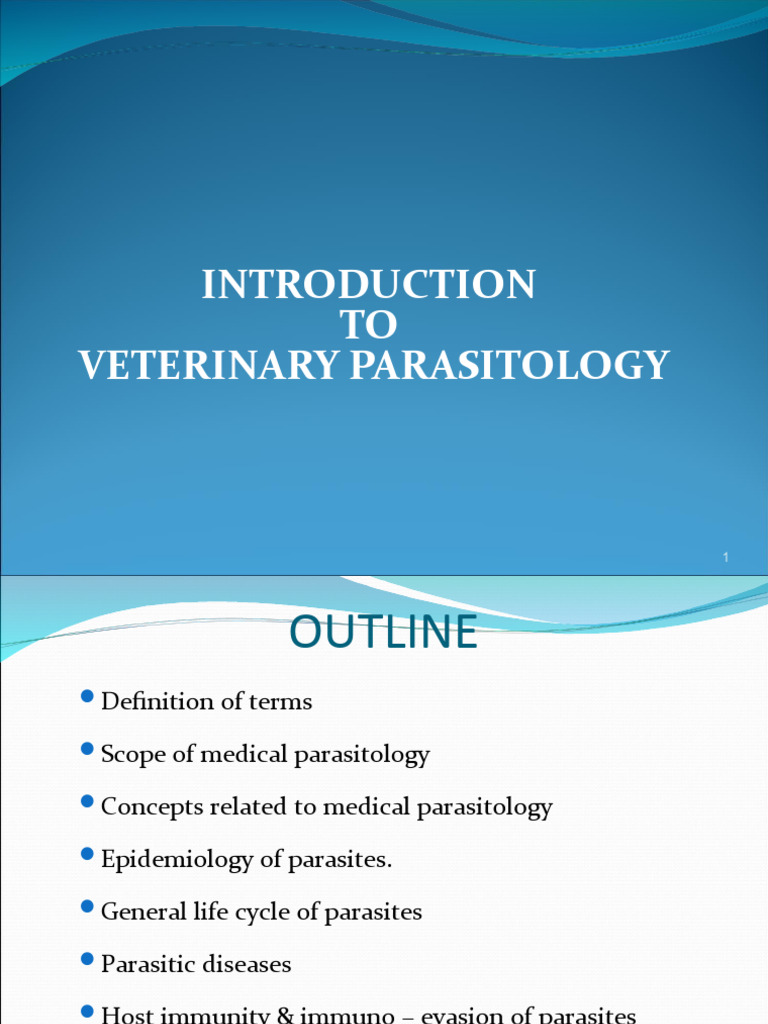 Introduction to Veterinary Parasitology | PDF | Parasitism | Parasitology