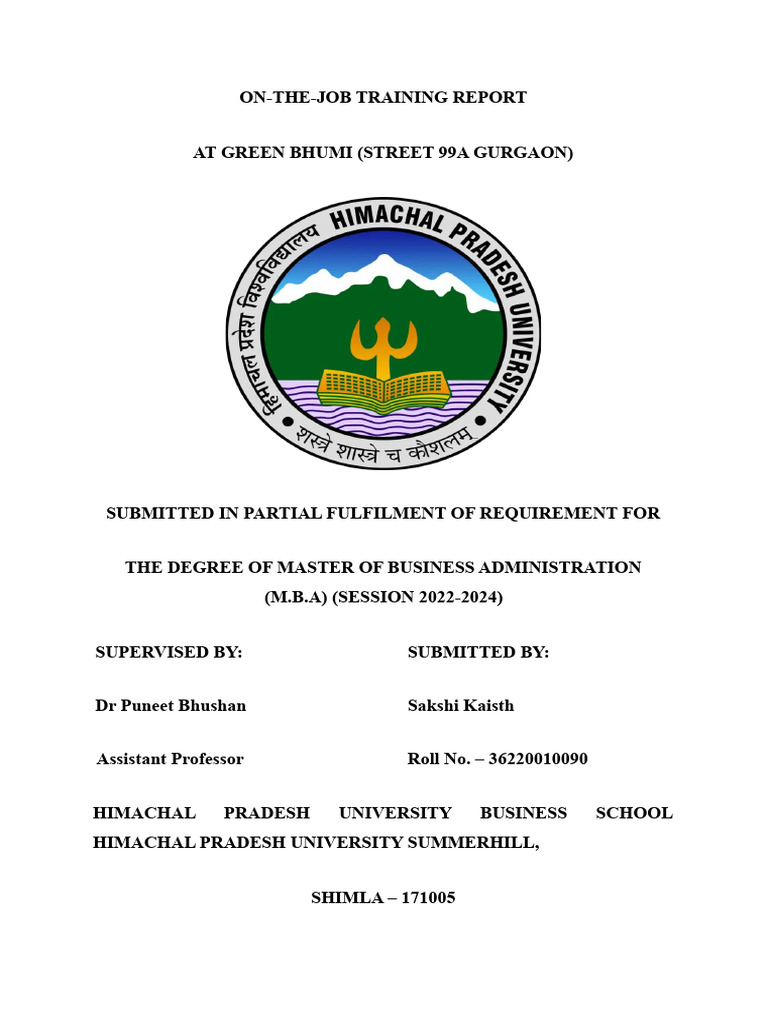 Sakshi Report-1 | PDF | Human Resource Management | Non Governmental Organization