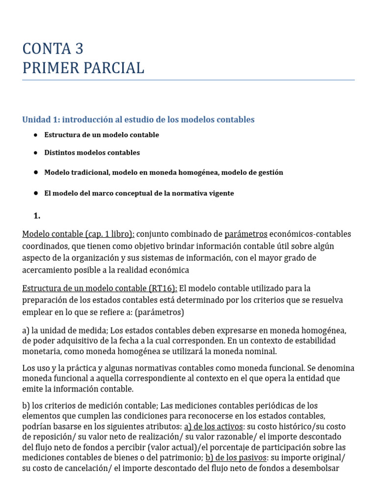 CONTA 3 Resumen Propio | PDF | Contabilidad | Capital (economía)