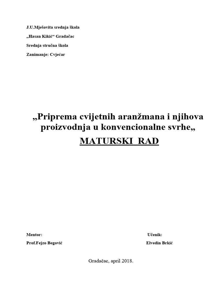 Rad Aranziranje | PDF