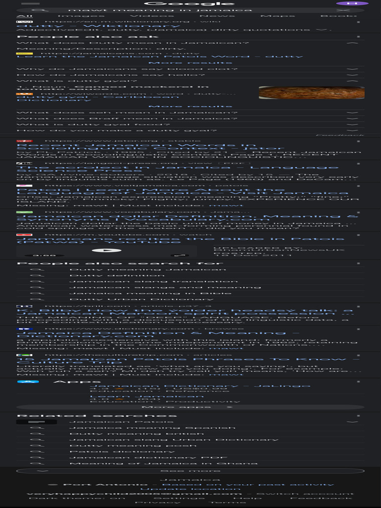 Mawt Meaning in Jamaica - Google Search | PDF | Jamaica | Linguistics