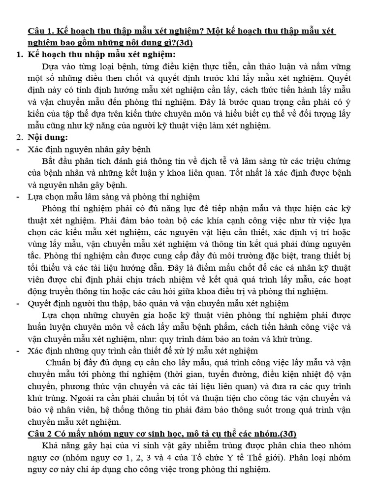 XÉT NGHIỆM Y HỌC | PDF