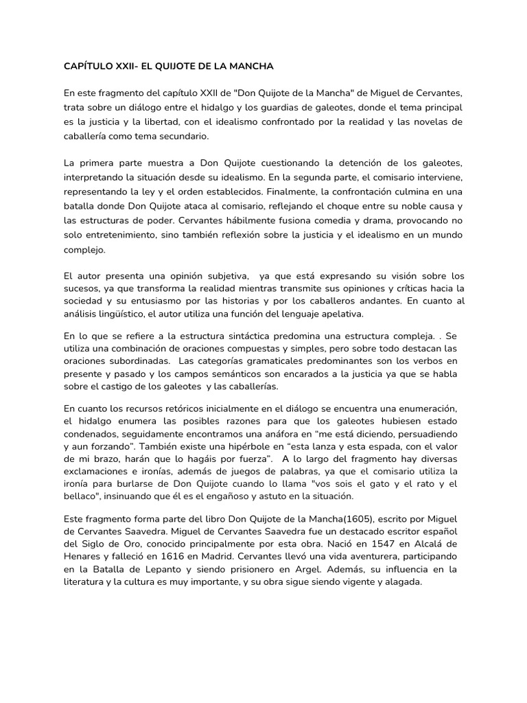 Don Quijote | PDF | Don Quijote | Miguel De Cervantes
