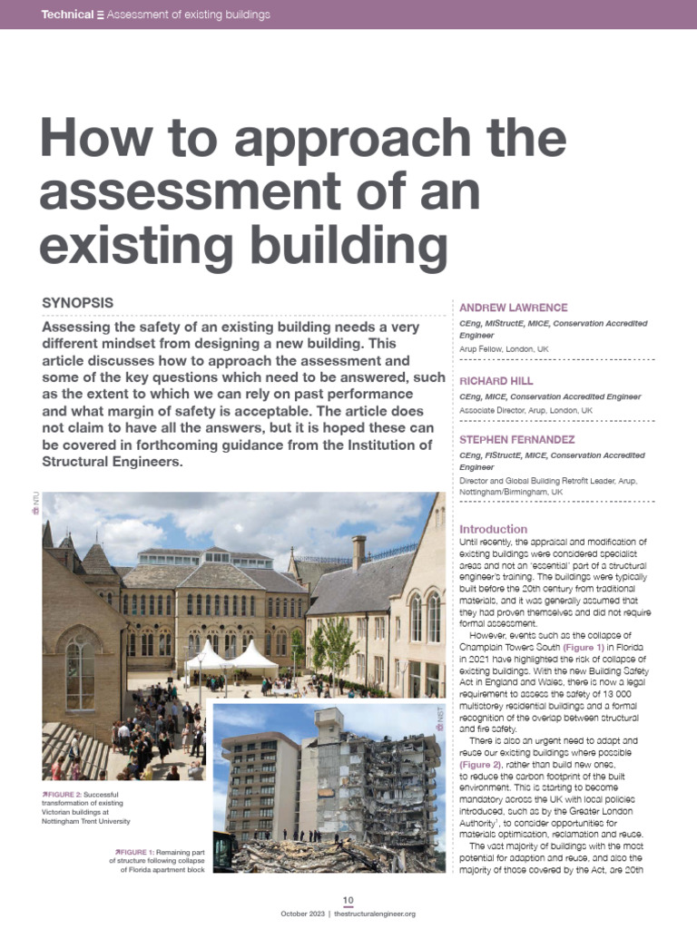 Assessing Existing Building Safety | PDF | Risk | Concrete