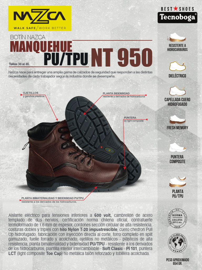 FT Nazca NT950 | PDF | Ingenieria Eléctrica | Ciencia de los Materiales