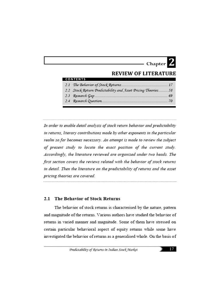 06 Chapter2 | PDF | Efficient Market Hypothesis | Volatility (Finance)