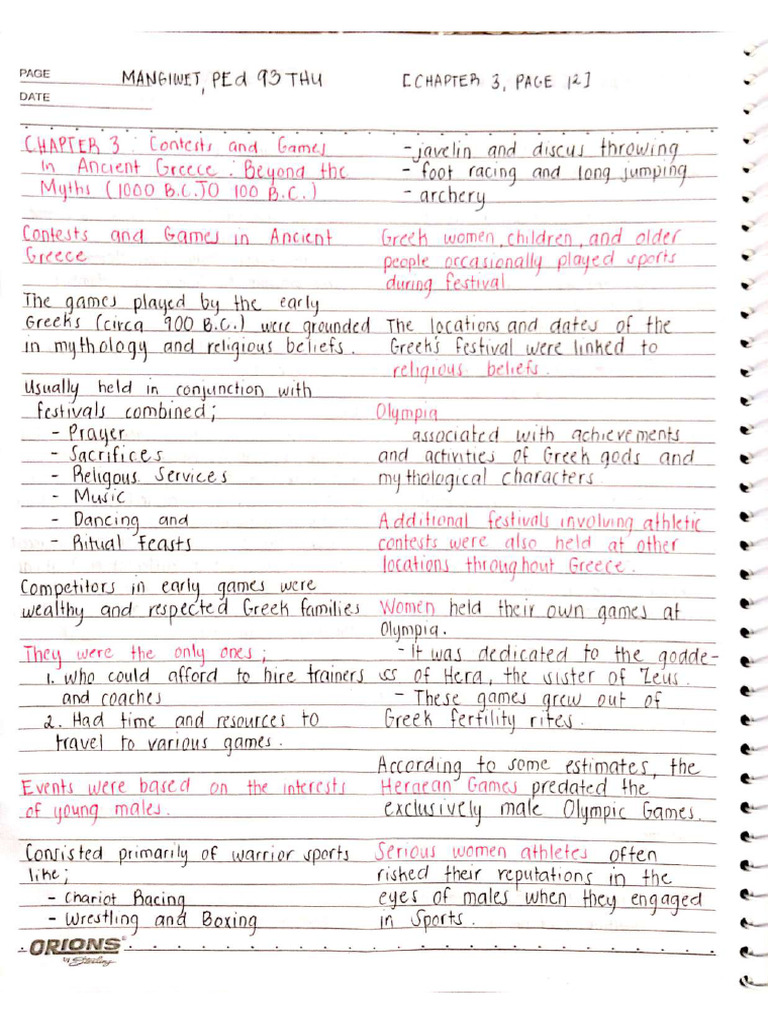 PEd 93 - THU Mangiwet Learning Log Chapter | PDF