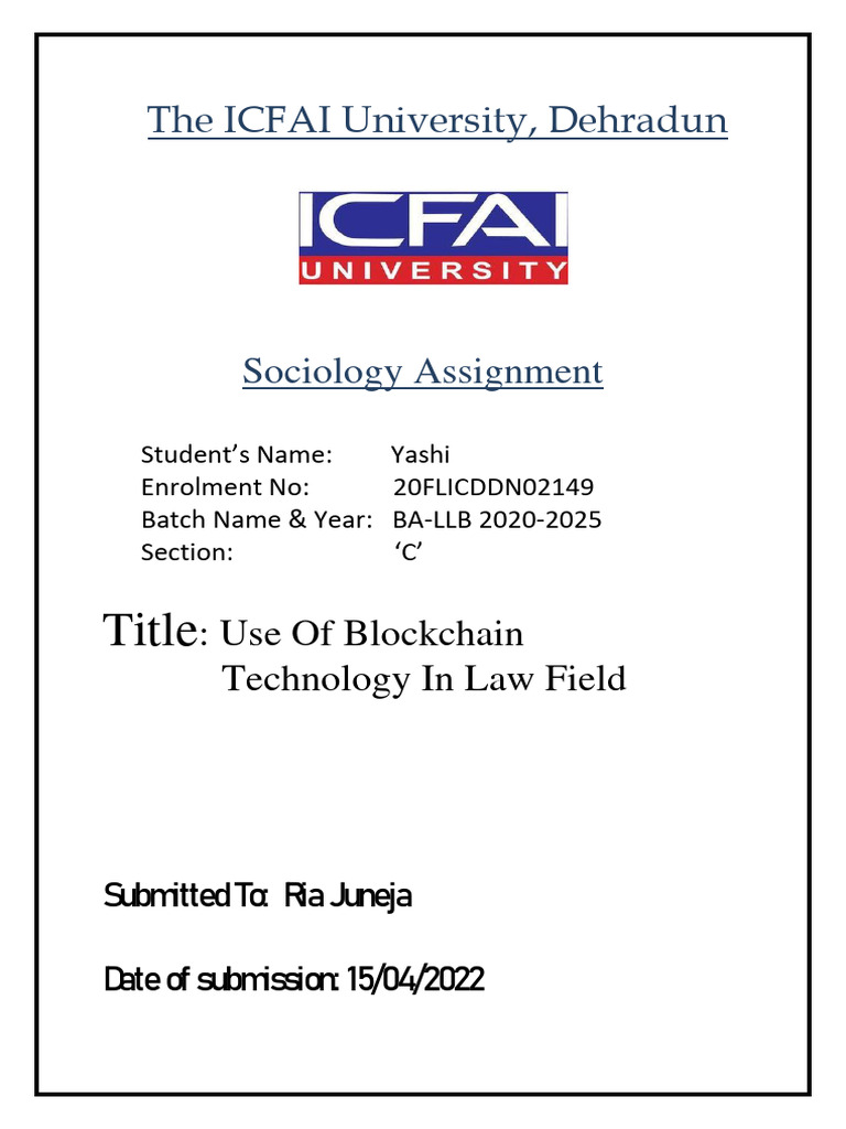 Blockchain Technology Pdf Arbitration