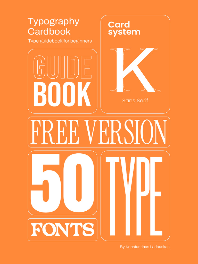 Typography Cardbook Free Version | PDF | Typefaces | Serif