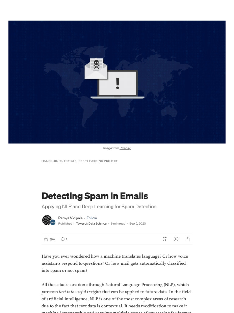 Detecting Spam in Emails. Applying NLP and Deep Learning For Spam - by ...