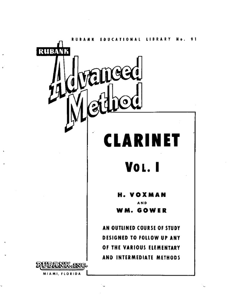 Rubank Advanced - Clarinet | PDF
