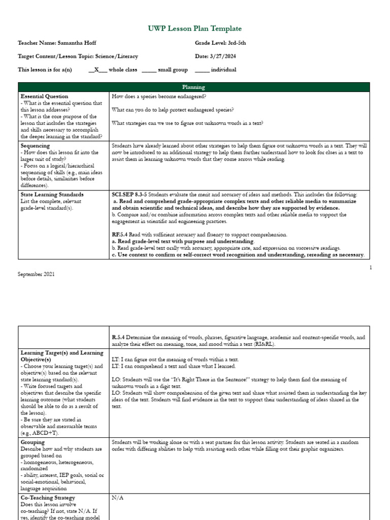 Designing Explicit Vocabulary Instruction | PDF | Educational ...