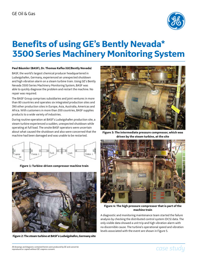 BN 3500 Series Machinery Monitoring Case Study r4 | PDF | Mechanical ...