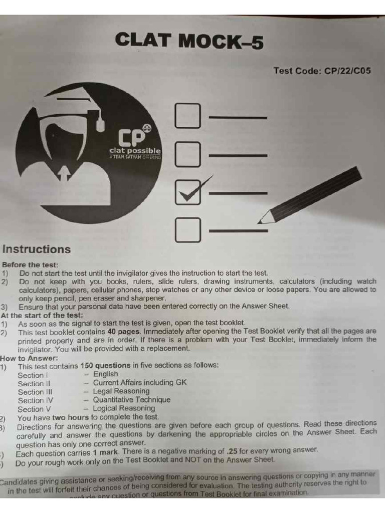 CP Mock 5 (2022) | PDF