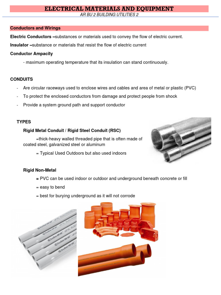 Building Utilities 2 Notes 4 | PDF | Switch | Electrical Wiring