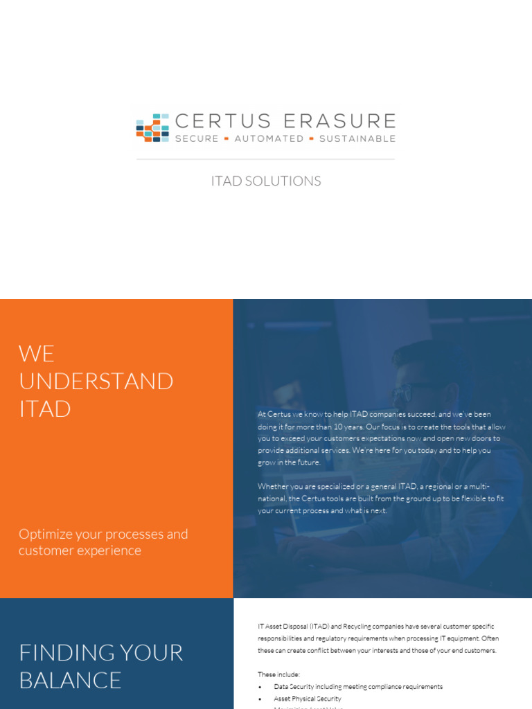 CERTUS ITAD Solution | PDF | Cloud Computing | Computing