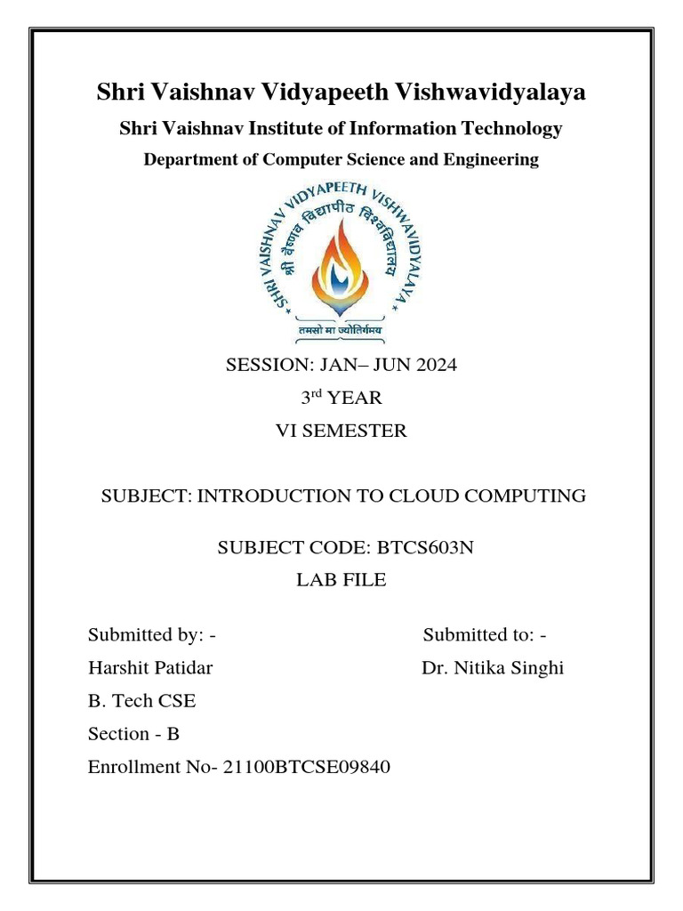 Harshit Cloud File | Download Free PDF | Cloud Computing | Software As A Service